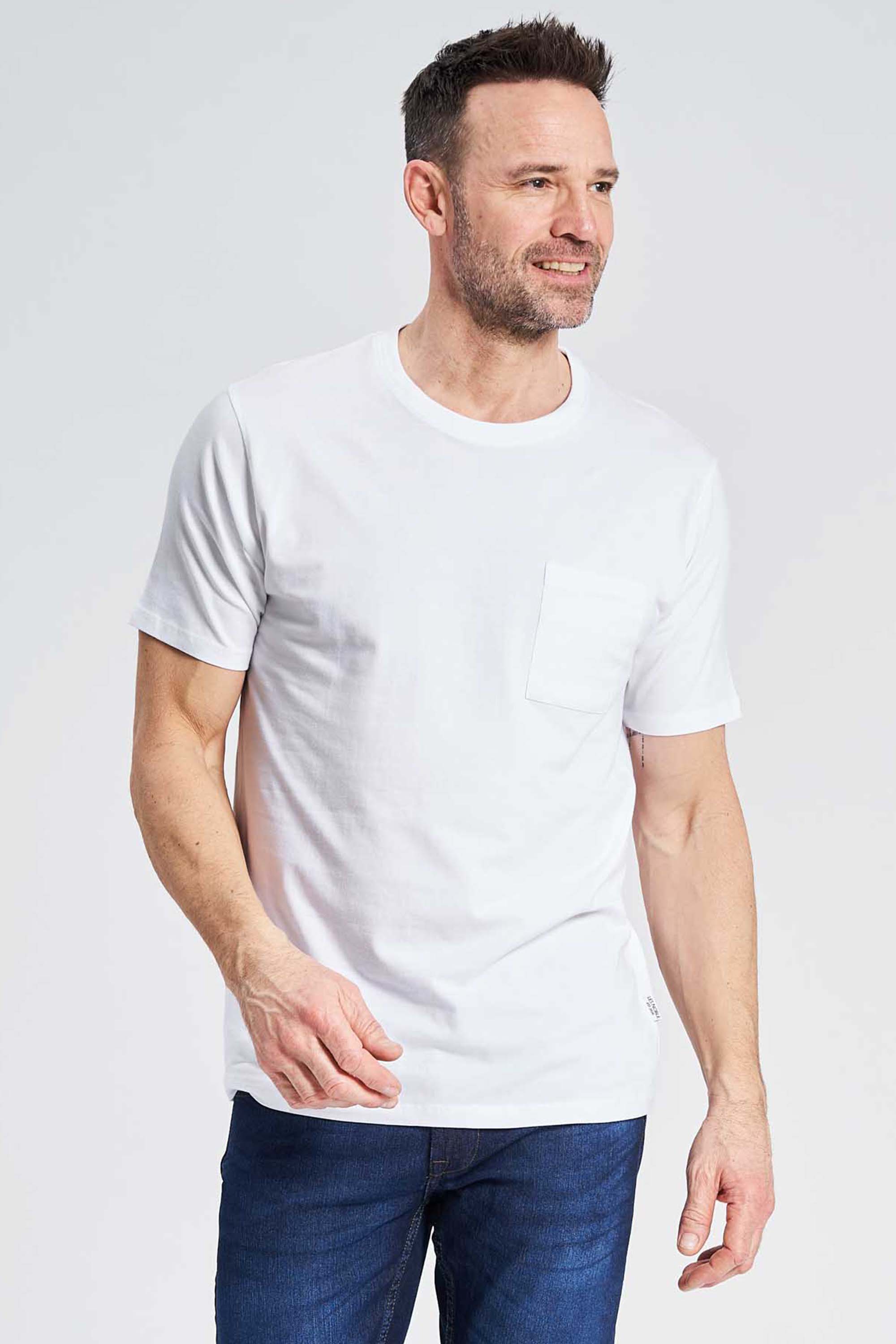 Logo T-Shirt 'Mern' - Optical White Two – Brdr Simonsen